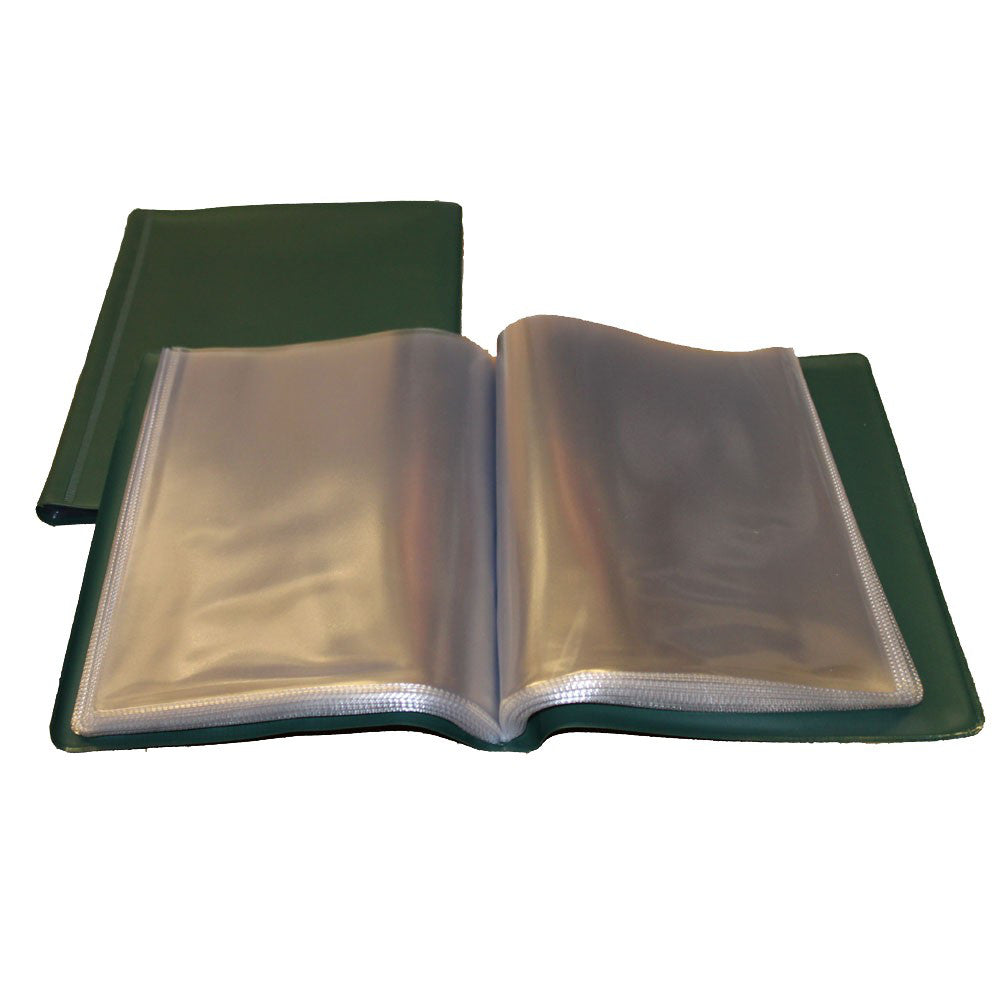 Green 40 Page A4 Nyrex / Nirex Folder Document Holder - Made in the UK ...